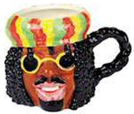 Rasta Man Coffee Mug with Novelty Cup with Dreadlock Handle – Westmon Works